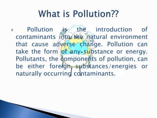Pollution PPT | PPTX