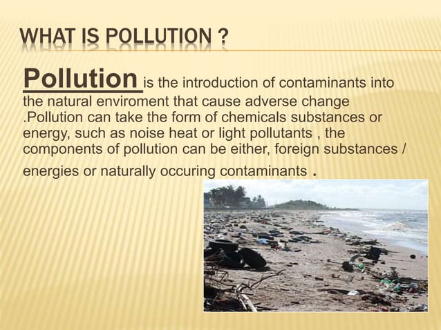 Pollution Disadvantages | PPTX | Indoor Environmental Quality | Home ...