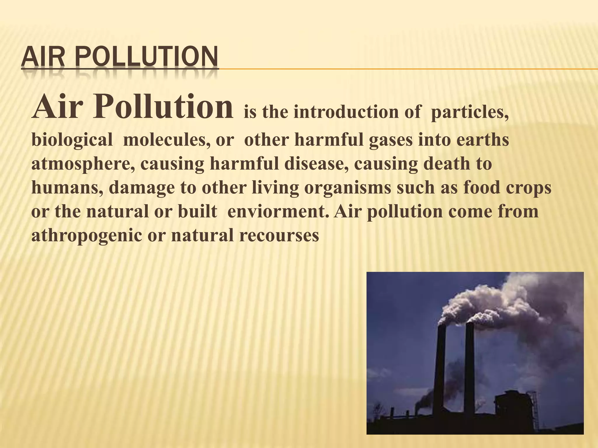 Presentation on Pollution | PPTX