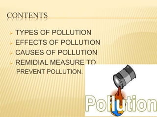 Presentation on Pollution | PPTX | Indoor Environmental Quality | Home ...