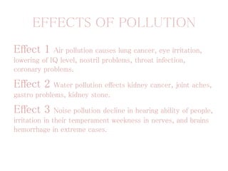 Pollution: Cause of all diseases | PPTX