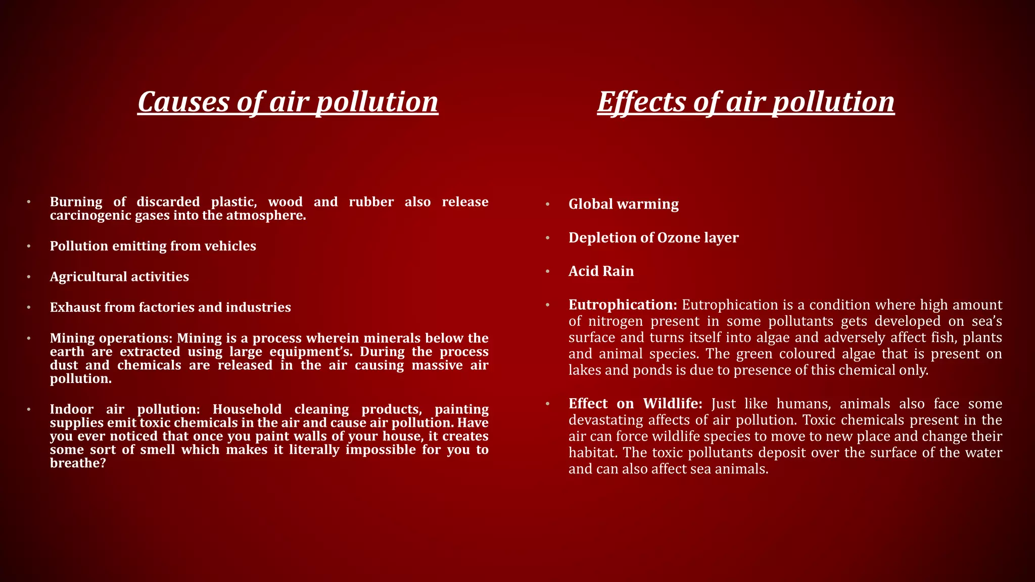 Types of Pollutions | PPTX