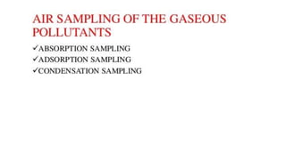 air Pollution sampling | PPTX
