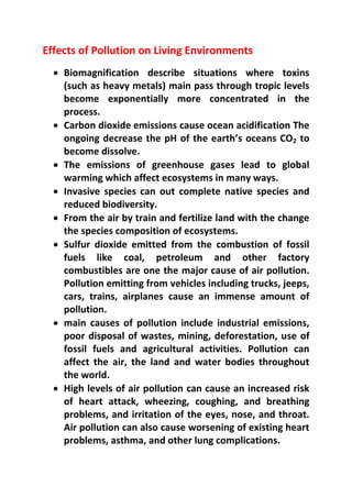 Pollution & its Components unit 1 complete by yogesh | PDF