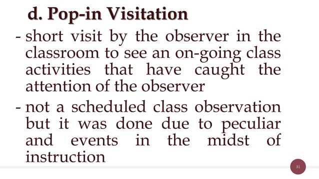 Polly_CLASSROOM VISITS AND OBSERVING THE TEACHING-LEARNING SITUATION ...