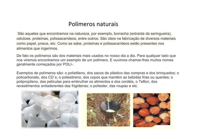 Polímeros naturais | PPT
