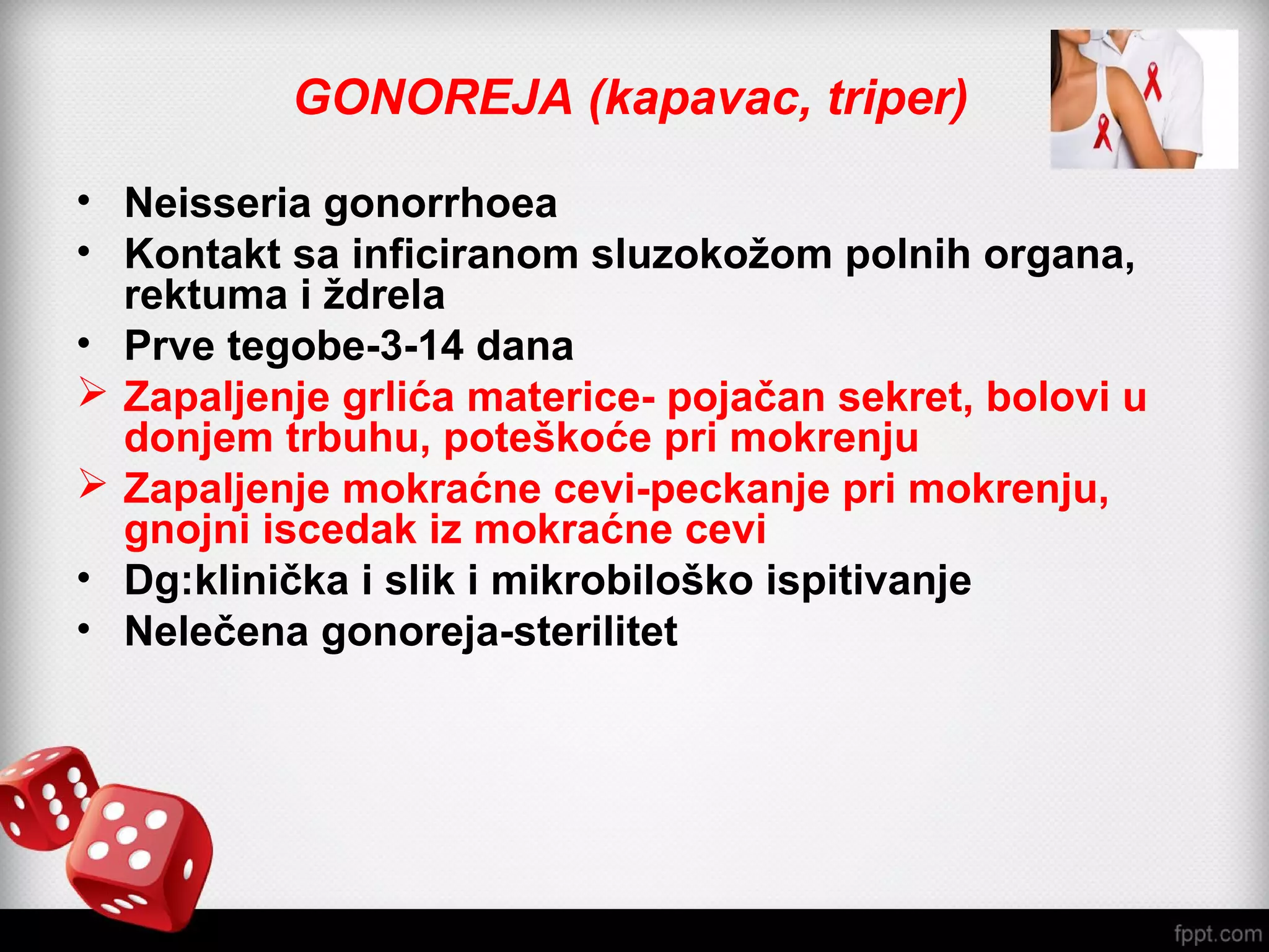 Polno prenosive bolesti powerpoint | PPT