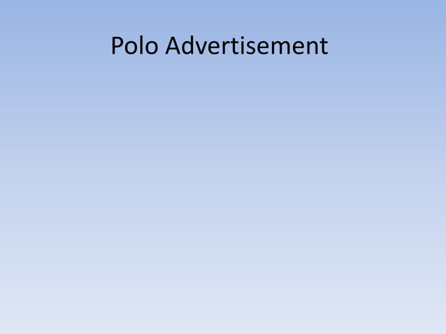 Polo advert | PPTX