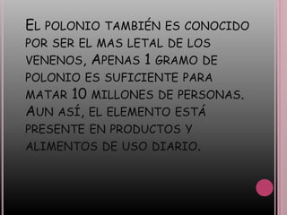Polonio (1) | PPTX