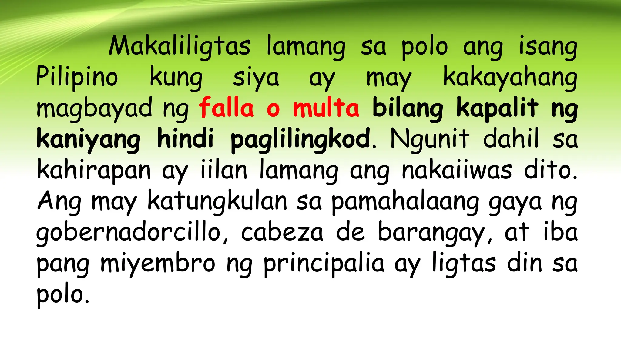 Polo Y Servicios.ppt Araling Panlipunan 5 | PPT