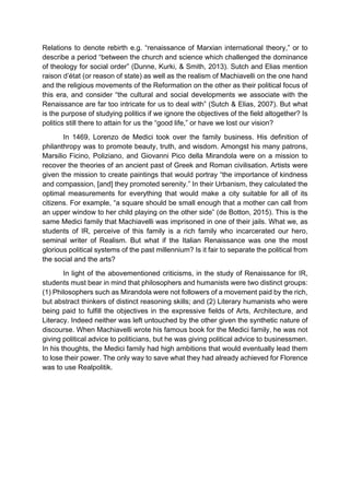 Political Philosophy during the Renaissance | PDF