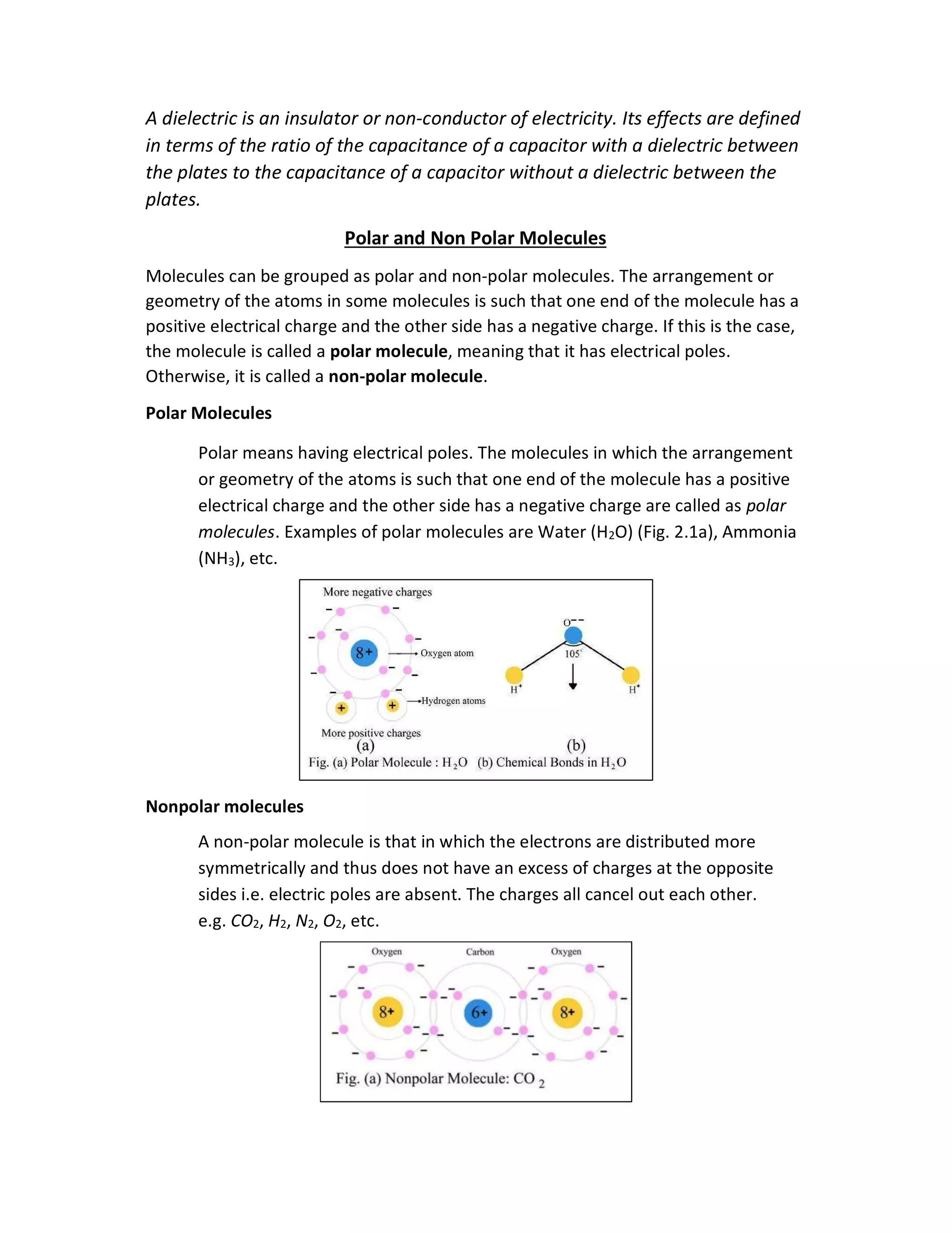 Polarization in Dielectrics | Applied Physics - II | Dielectrics | PDF