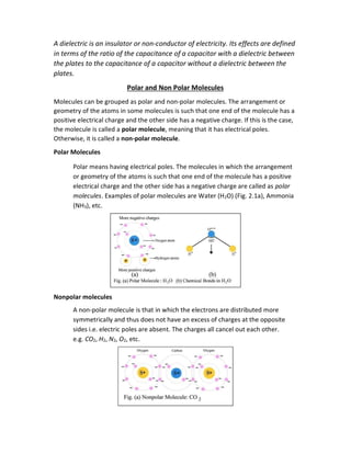 Polarization in Dielectrics | Applied Physics - II | Dielectrics | PDF