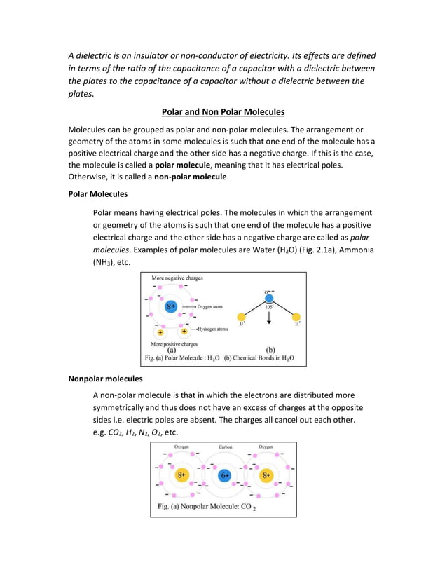 Polarization in Dielectrics | Applied Physics - II | Dielectrics | PDF