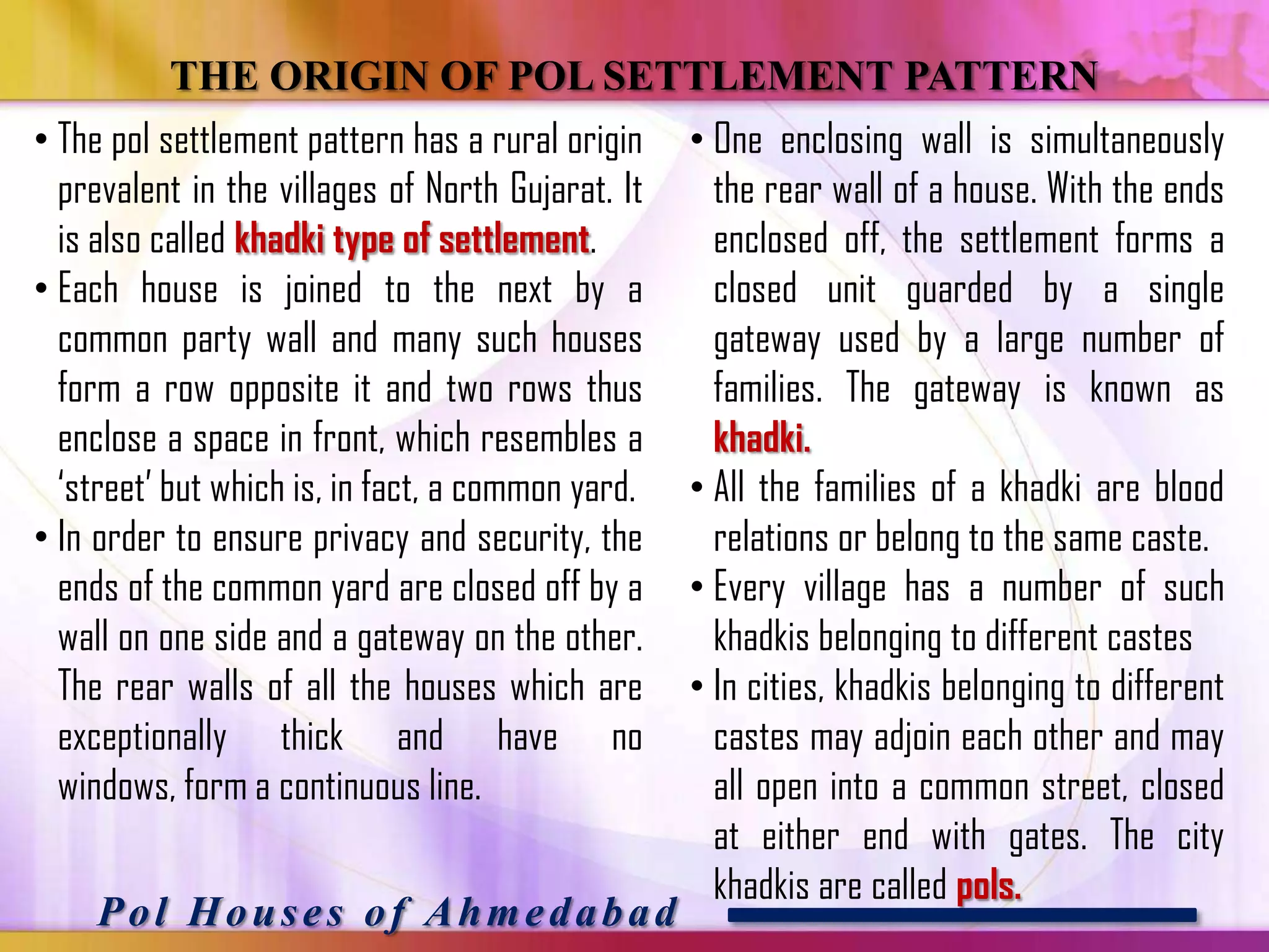 Pols of Ahmedabad | PPTX