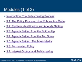 Pols 3346 chapter 3 policymaking process (dye) | PPTX