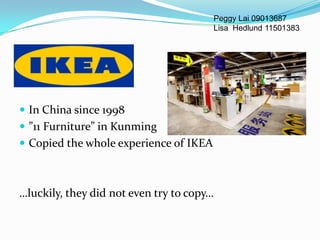 Lisa Hedlund 11501383, Peggy LAi 09013687 | PPT