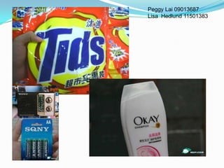 Lisa Hedlund 11501383, Peggy LAi 09013687 | PPT