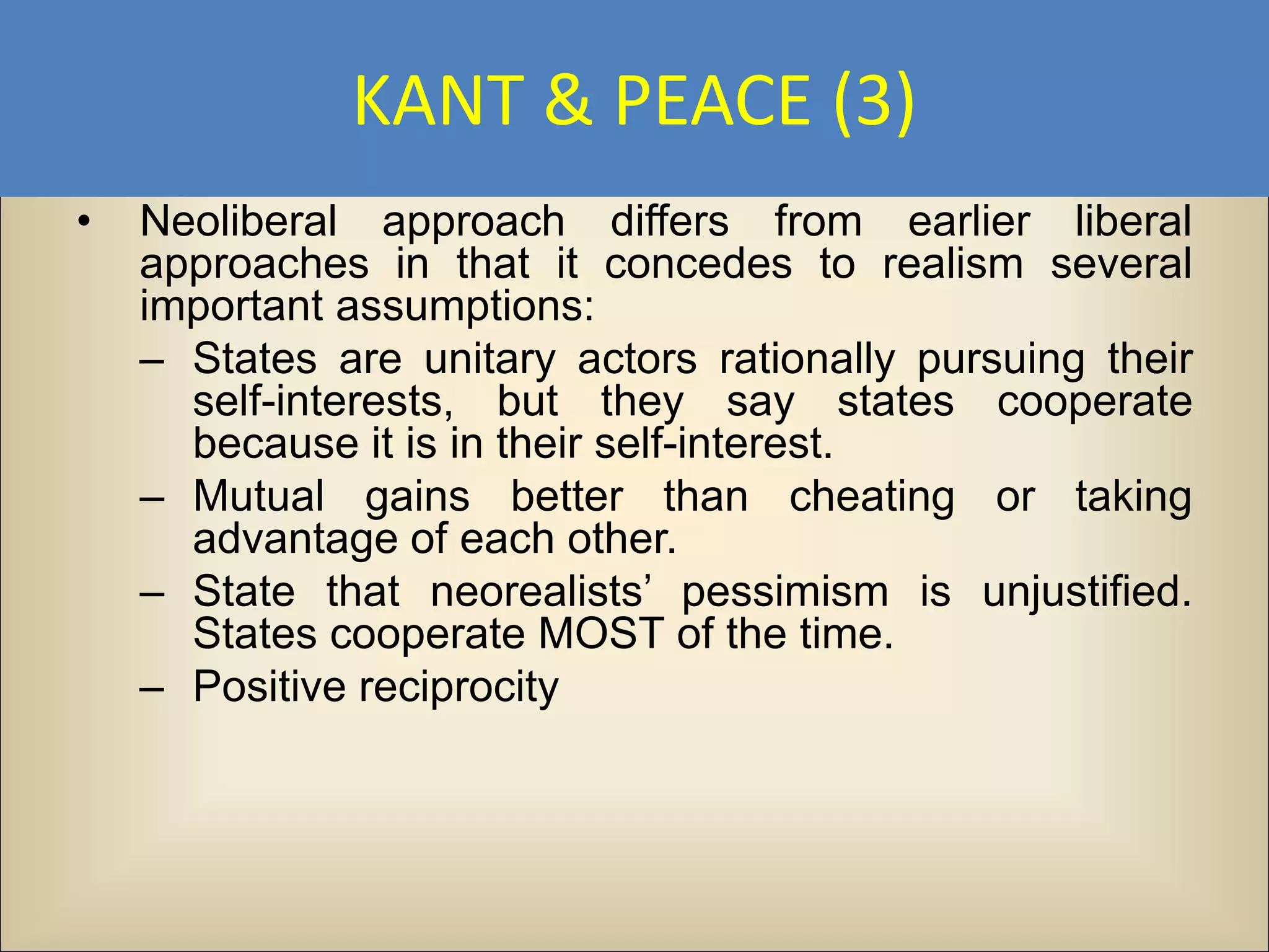 Political Science 7 – International Relations - Power Point #6 | PDF