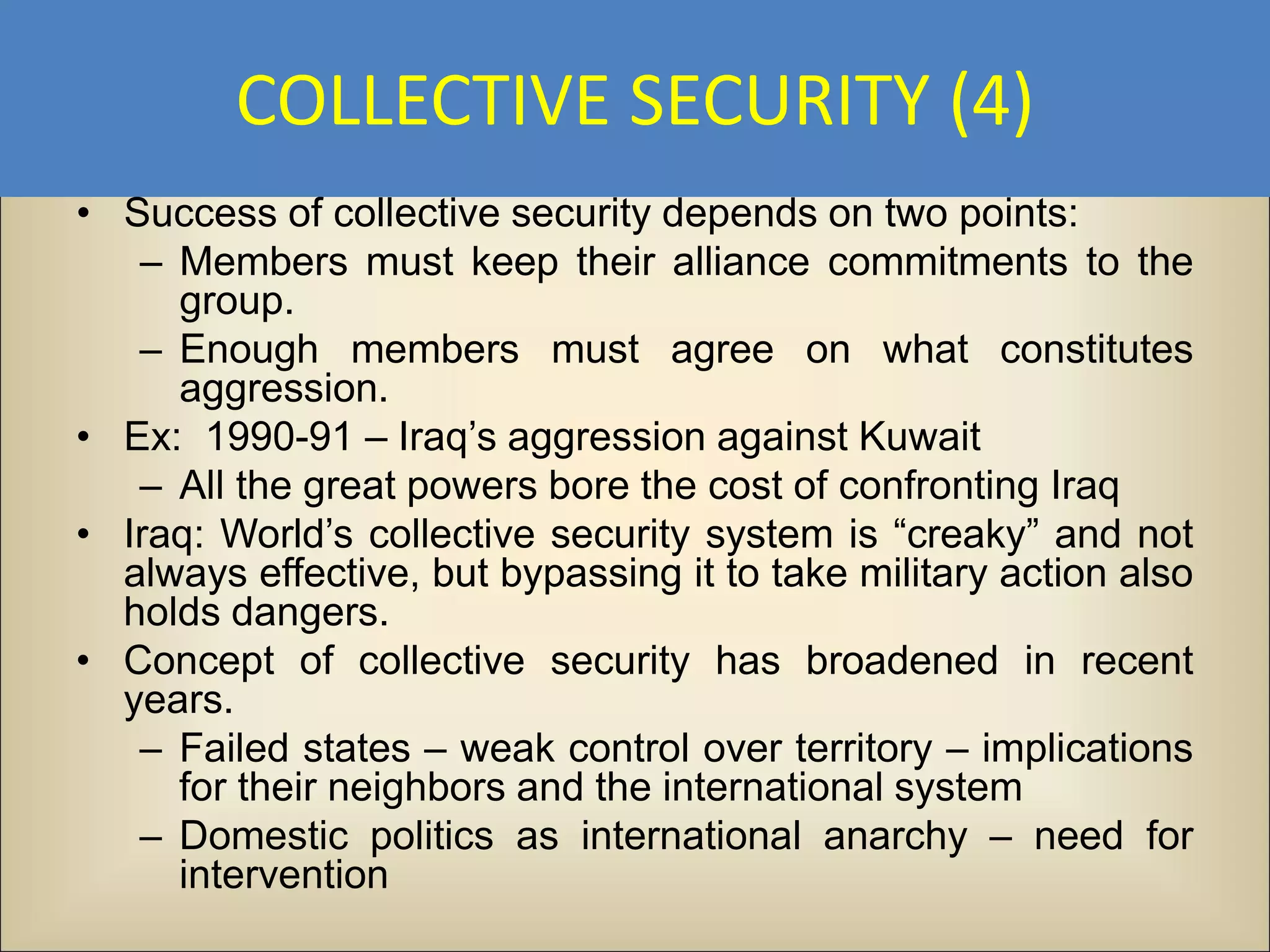 Political Science 7 – International Relations - Power Point #6 | PDF