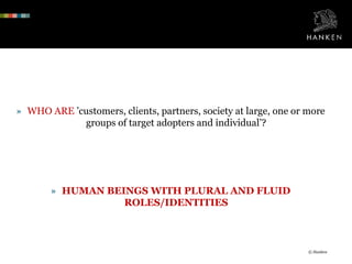 Pia Polsa: Sovial marketing and Plural Identities | PPT
