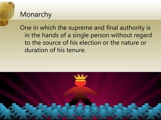 Pol sc2 3forms of government | PPTX