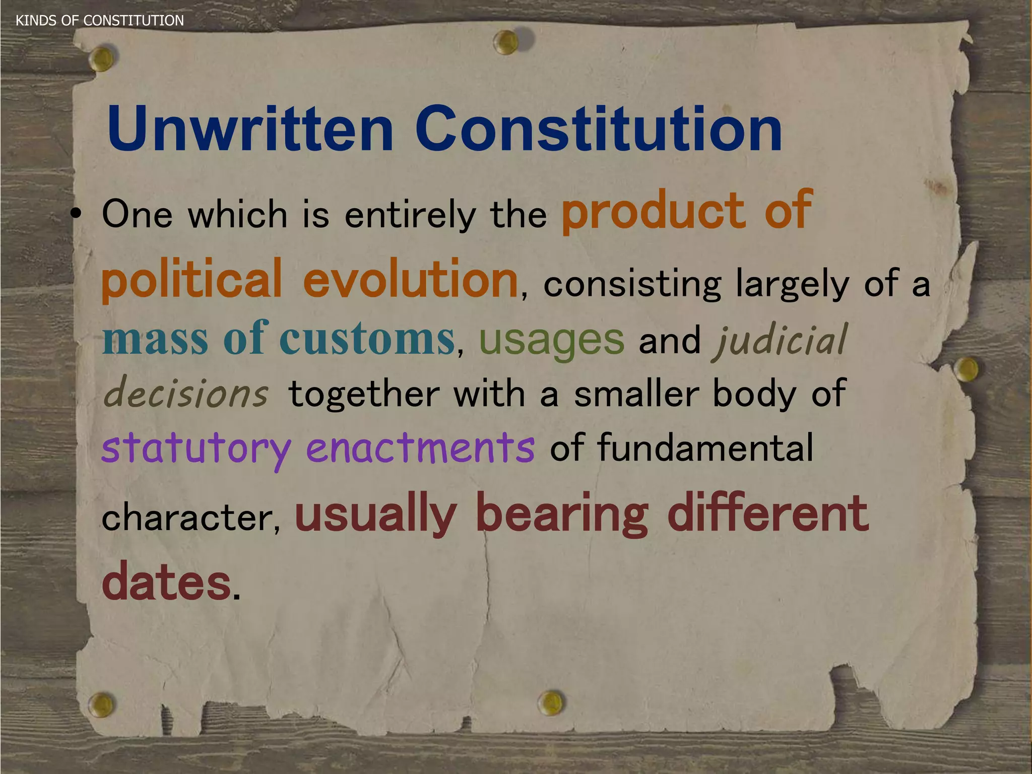 Polsc2 4 kinds of constitution | PPTX