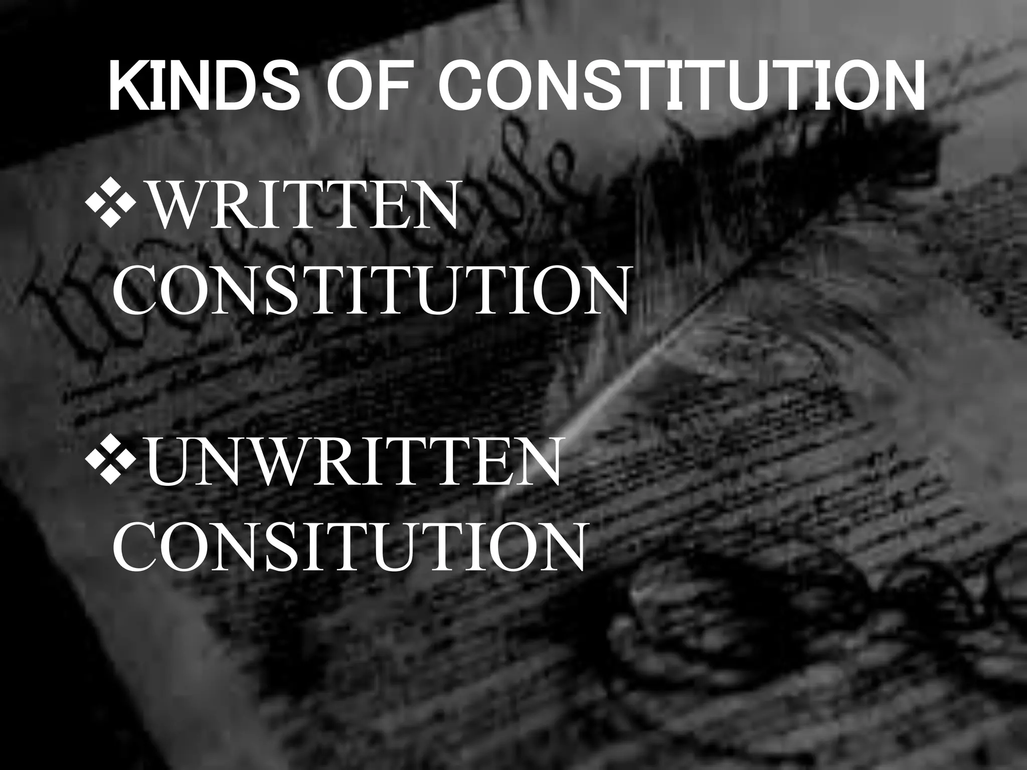 Polsc2 4 kinds of constitution | PPTX