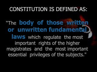 Polsc2 4 kinds of constitution | PPTX