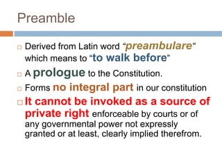 Polsc2 6 preamble | PPTX