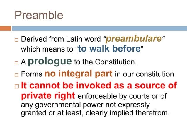 Polsc2 6 preamble | PPTX | Law