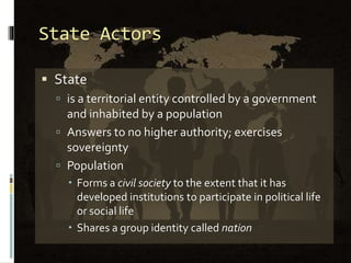 Polsc6 2 actors and influences | PPTX