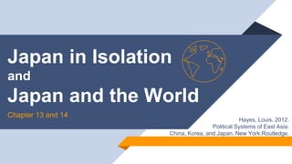 Japan in Isolation and Japan and the World | PPTX