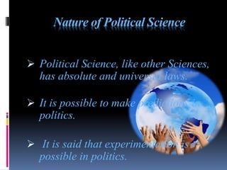 Nature, Scope and Sub-fields of Political Science | PPTX