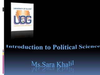 Nature and Scope of Political Science | PPTX