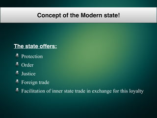 Goal of the modern state! Political science. | PDF