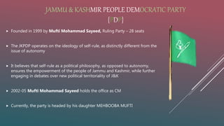 POLITICAL STATE OF KASHMIR | PPTX