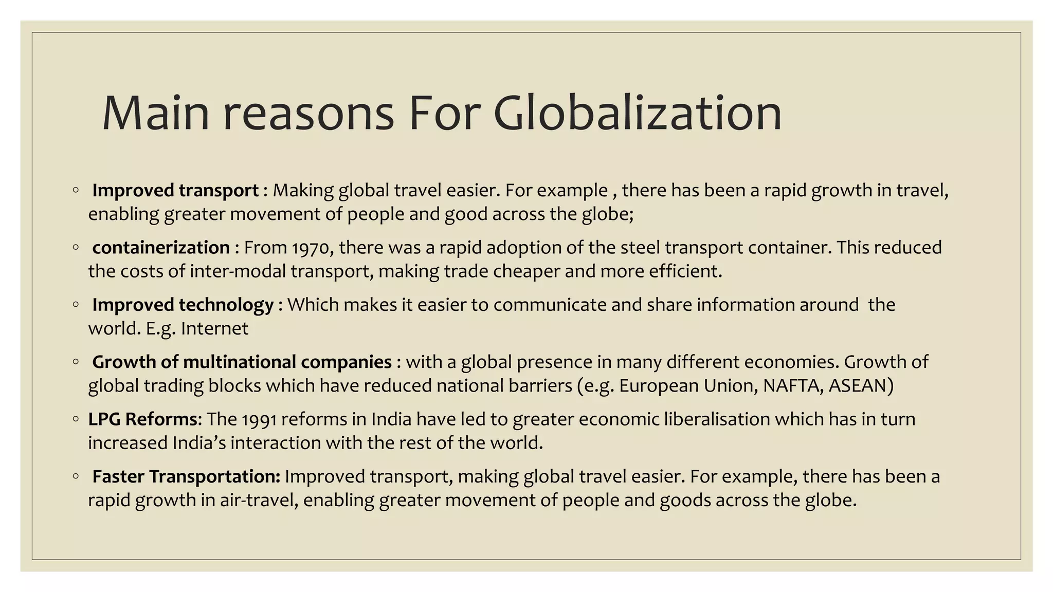 Globalisation | PPTX