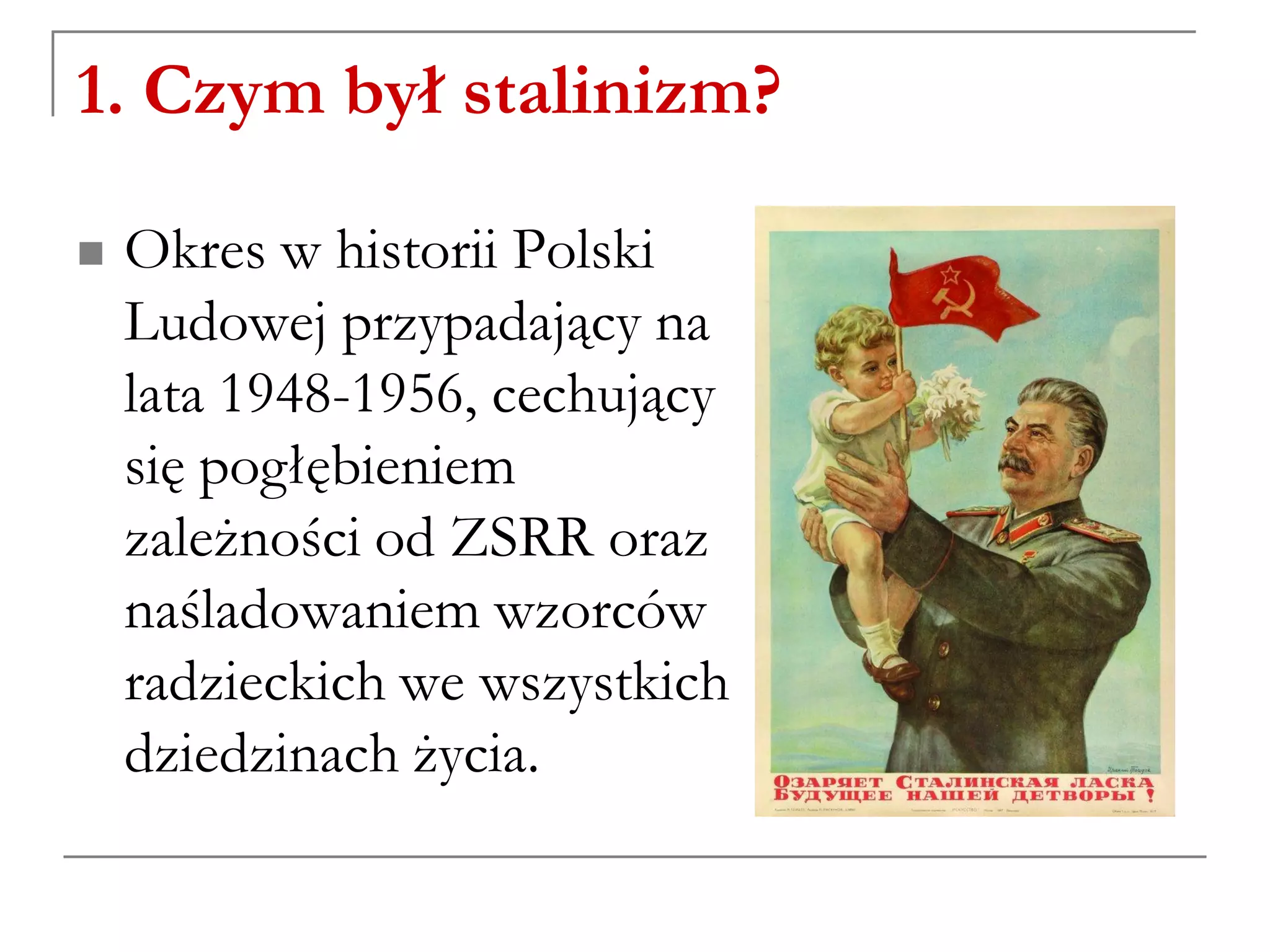 Polska w czasach stalinizmu | PDF