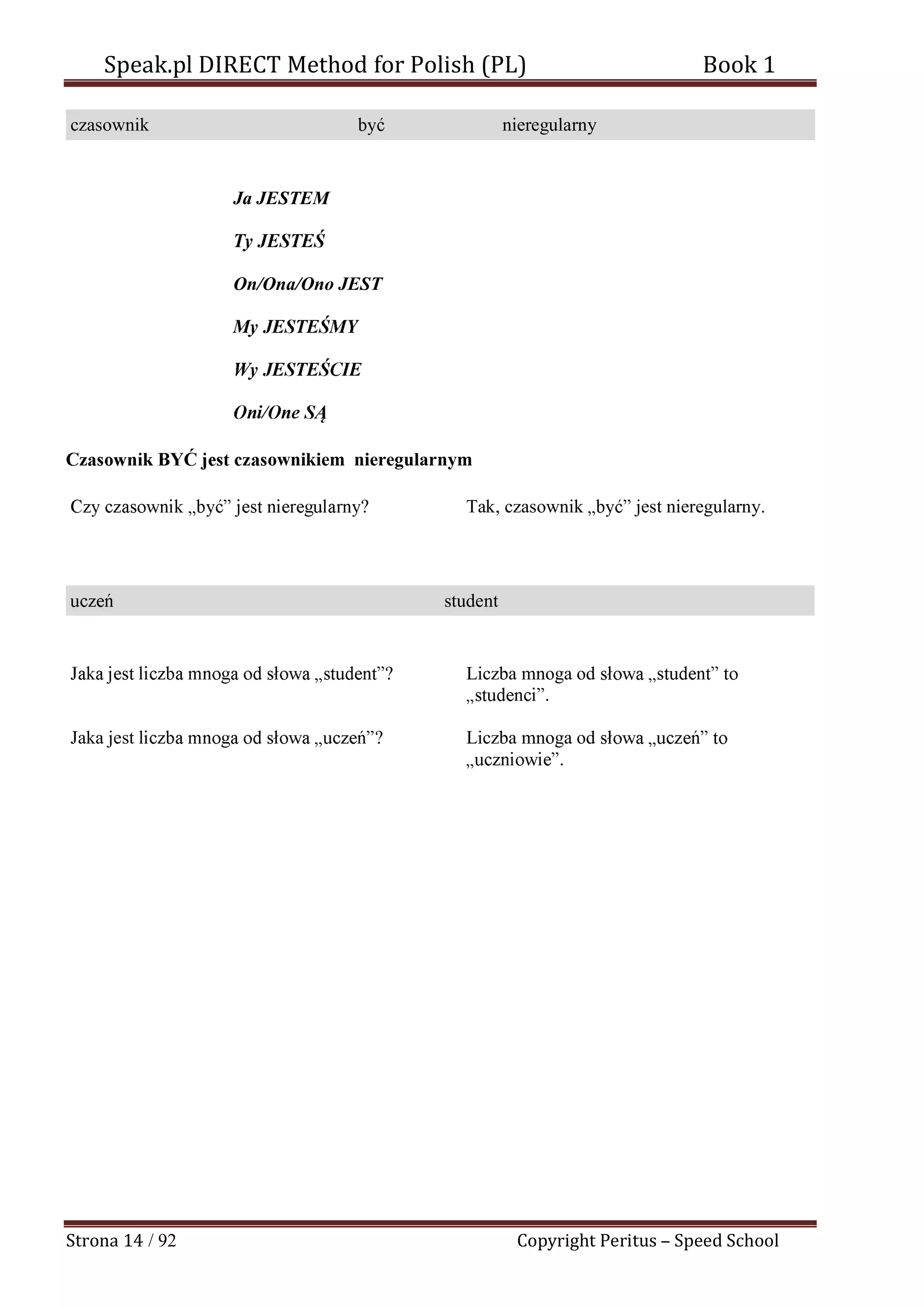 polish for foreigners book 1 DIRECT METHOD book | PDF