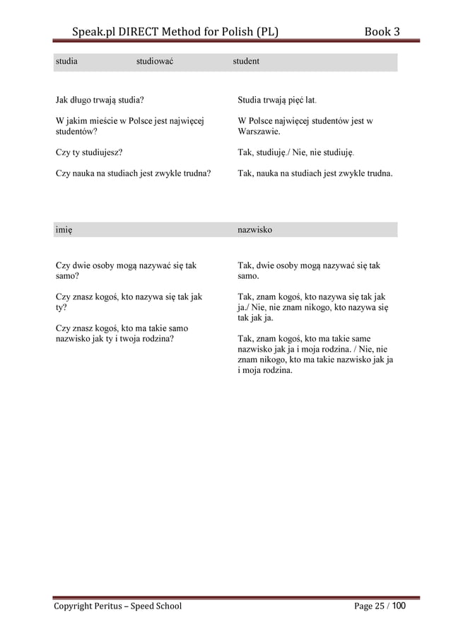 polish for foreigners book 3 DIRECT METHOD book | PDF | Fish and ...