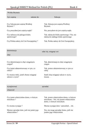 polish for foreigners book4 DIRECT METHOD | PDF