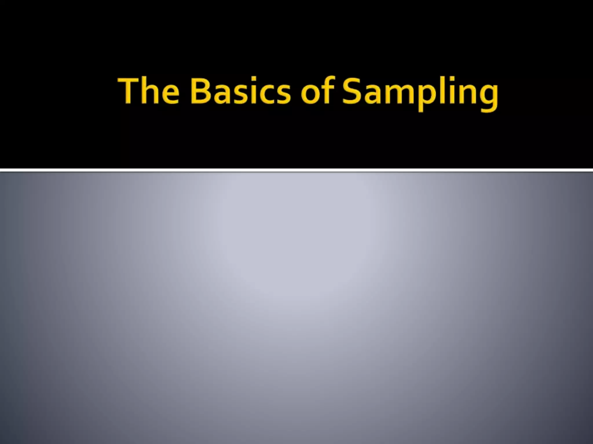 POL SOC 360 Sampling Generalizability | PPT