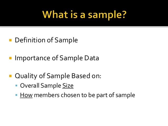 POL SOC 360 Sampling Generalizability