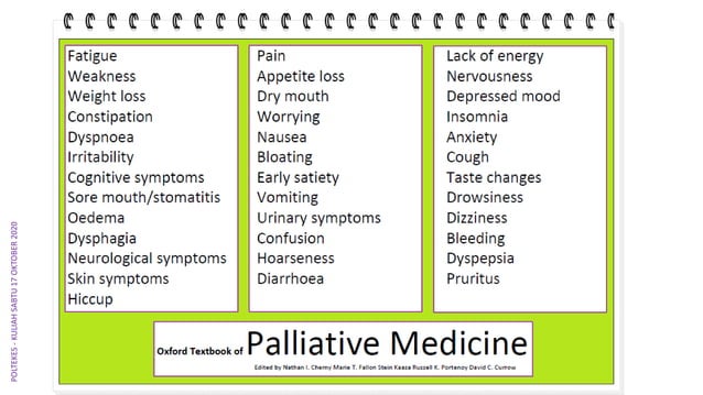 SYMPTOMS MANAGEMENT IN PALLIATIVE CARE | PDF | Diseases and Conditions ...