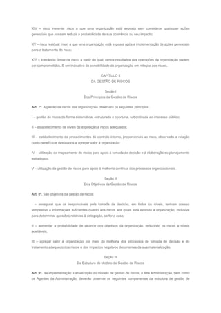 Política de Gestão de Riscos para Órgãos e Entidades | PDF