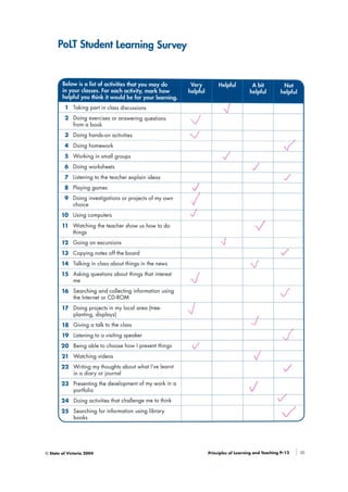 PoLT Student Learning Surveying | PDF