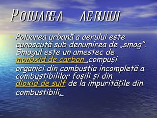 Poluarea | PPT