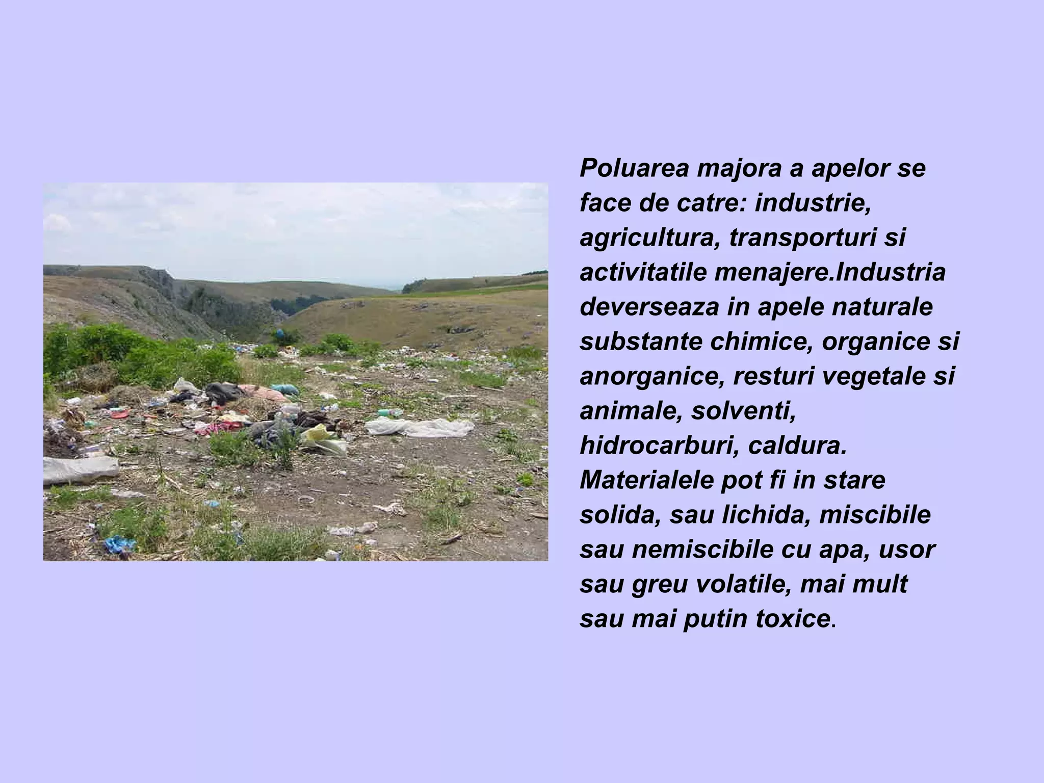Poluarea apei | PPS