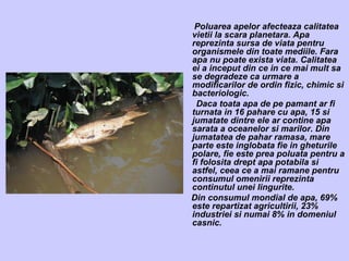 Poluarea apei | PPS